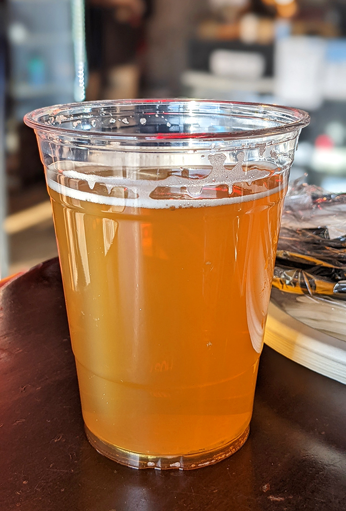 The perfect companion to pizza excess&mdash;a cold craft beer that cuts through richness like a well-timed punchline at a comedy show.