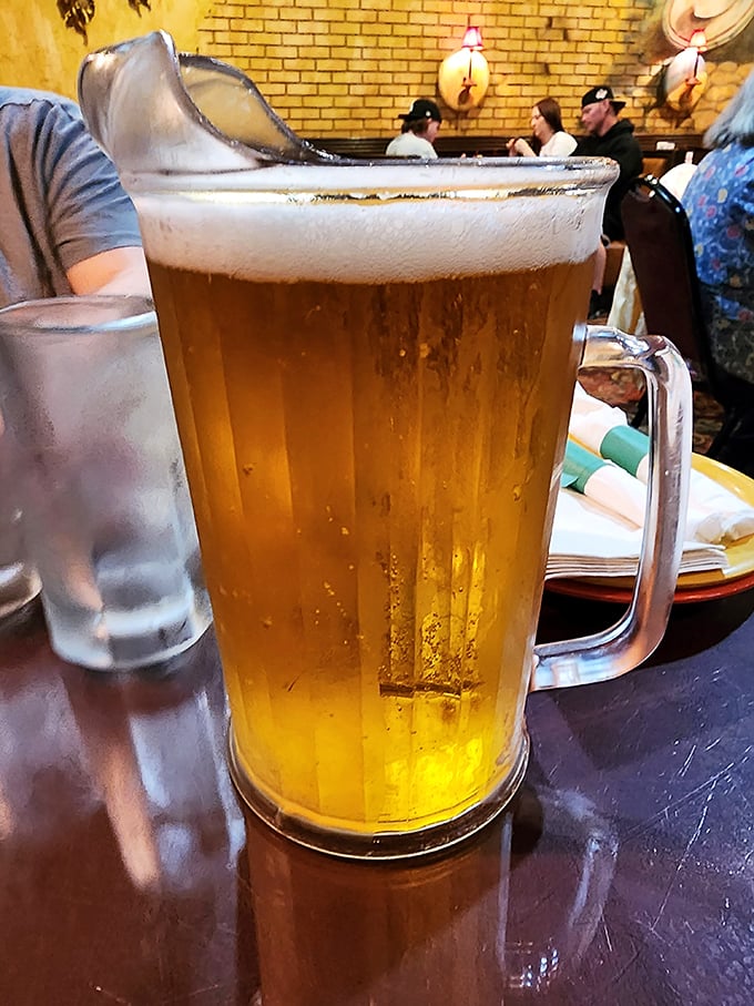 A pitcher of cold beer&mdash;the perfect companion while you wait those 25 minutes for pizza perfection. Good things come to patient people.