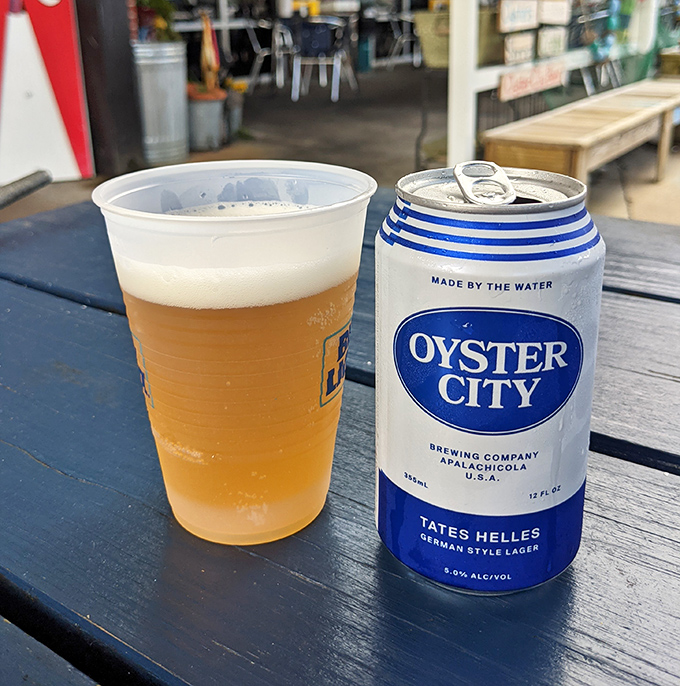 When a local beer called "Oyster City" meets actual oysters, it's like a beautiful hometown reunion in your mouth.