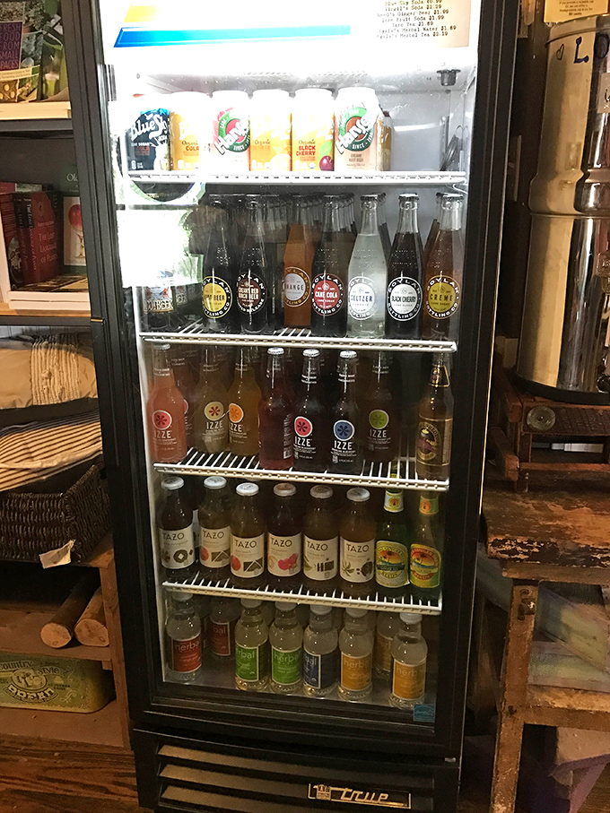 The refrigerator isn't just storing drinks &ndash; it's preserving happiness in bottle form, from craft sodas to artisanal teas.
