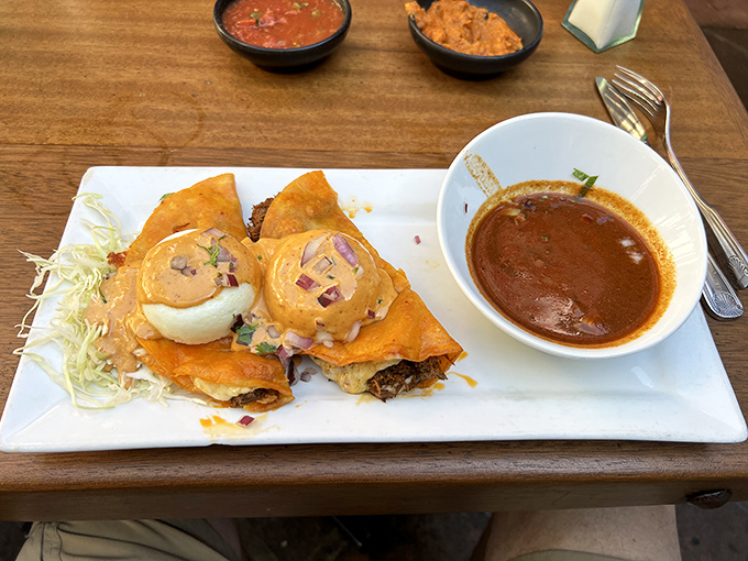 Birria tacos that look like they've been taking glamour shot lessons&mdash;crispy, stuffed with savory goodness, and ready for their Instagram close-up.