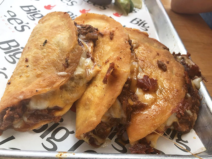 Birria tacos that bridge cultures with melty cheese and tender meat. If diplomacy tasted like something, it would be this.