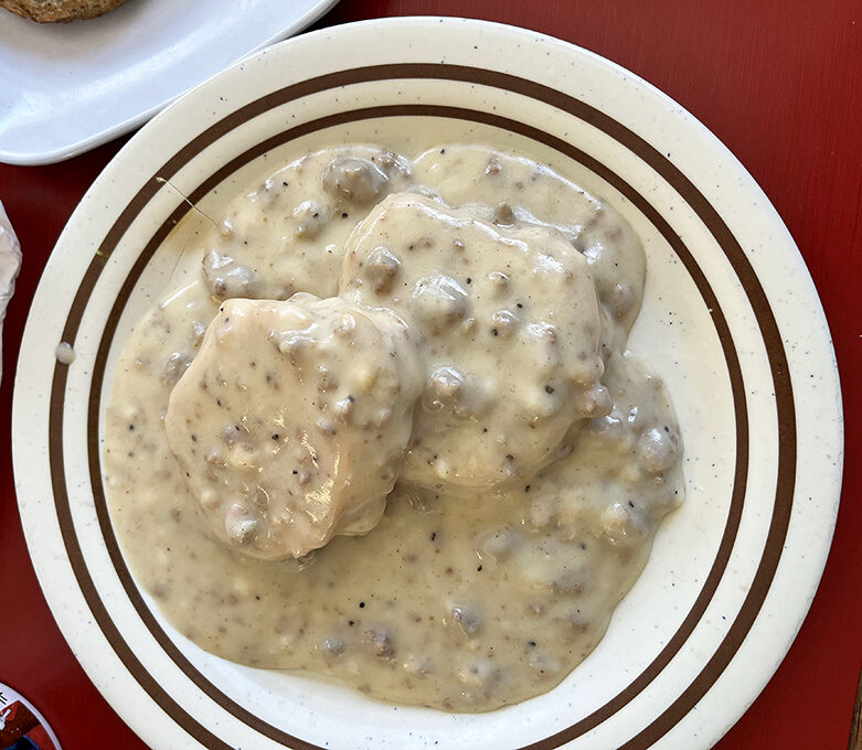 Biscuits and gravy&mdash;the ultimate Southern comfort food litmus test. Ruthy's version passes with flying, fluffy, gravy-soaked colors.