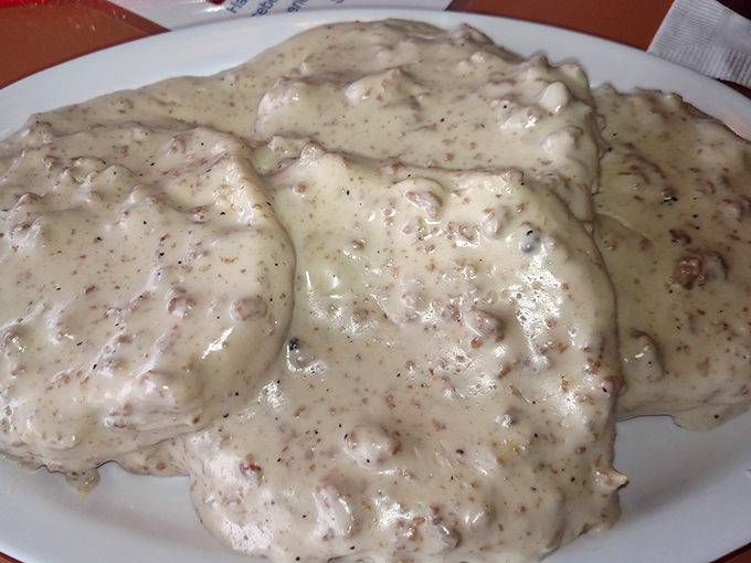 Biscuits and gravy that would make your Southern grandmother nod in approval while secretly asking for the recipe.