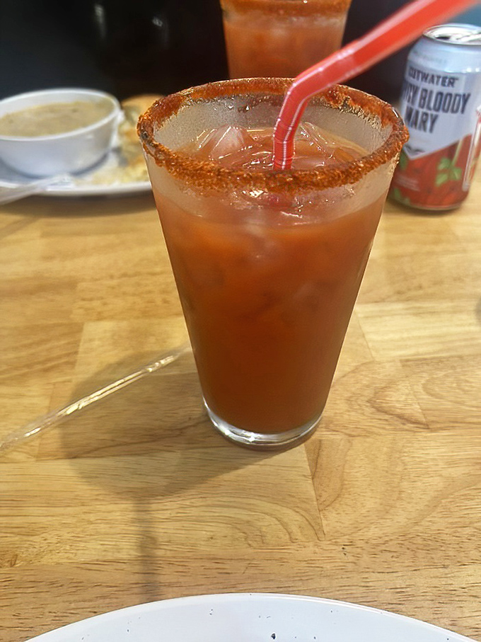 A Bloody Mary with a spice-rimmed edge that means business. The perfect companion for a barbecue feast on a lazy weekend.