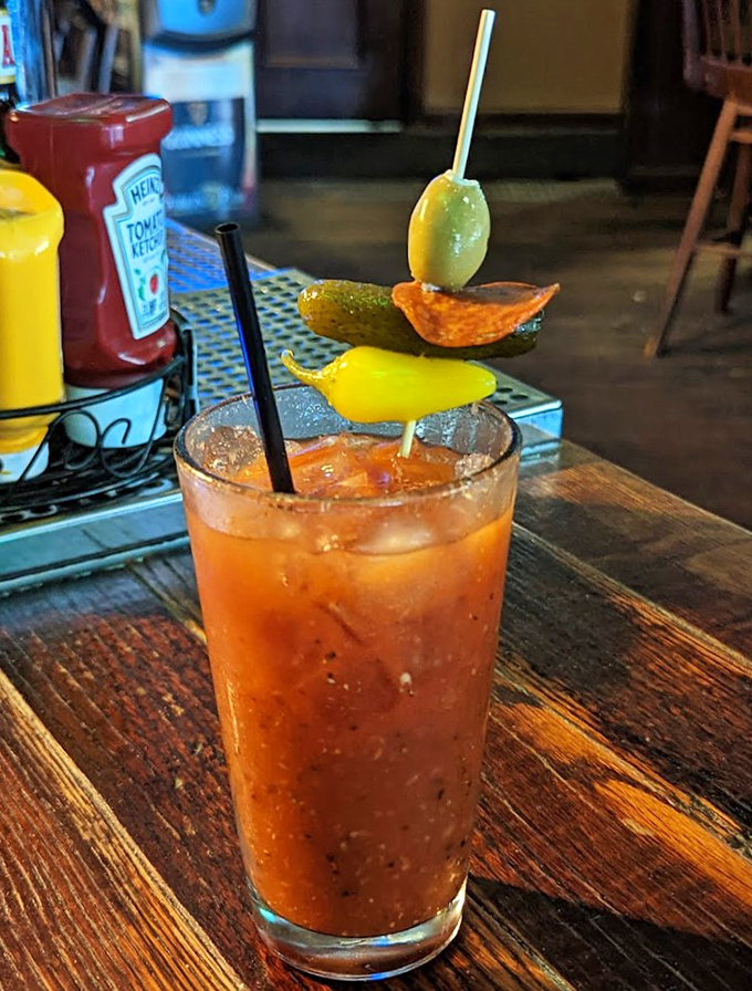 Their Bloody Mary comes dressed for success with a garden of garnishes &ndash; a meal and cocktail in one glass that's worth getting out of bed for.