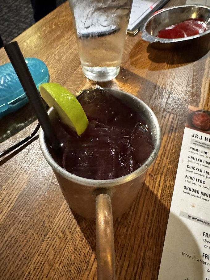 The Moscow Mule gets a Midwestern makeover in this copper mug classic. The lime wedge isn't just garnish&mdash;it's essential punctuation to this liquid story.