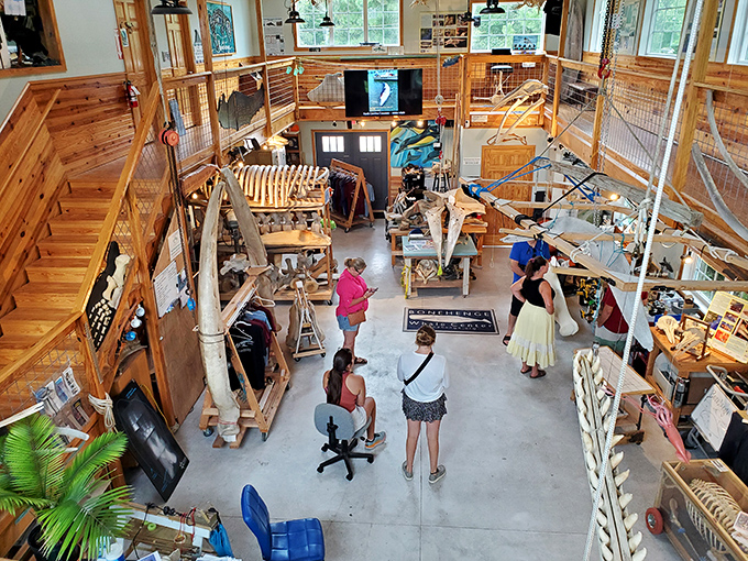 Wooden beams and craftsmanship converge in this workshop where boat-building traditions are preserved one plank at a time.
