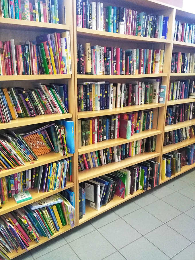 Bibliophiles rejoice at shelves groaning under literary treasures spanning every genre, where bestsellers await discovery for pocket change.