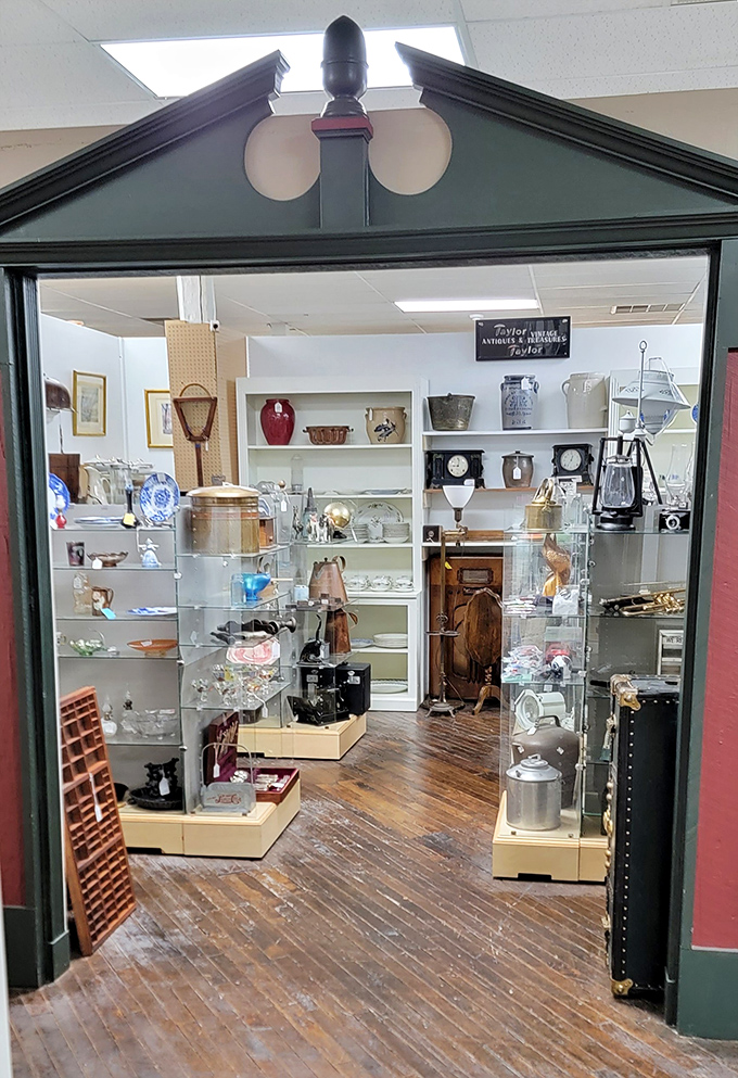 A carefully curated booth showcases vintage housewares that would make your grandmother nod with approval and recognition.