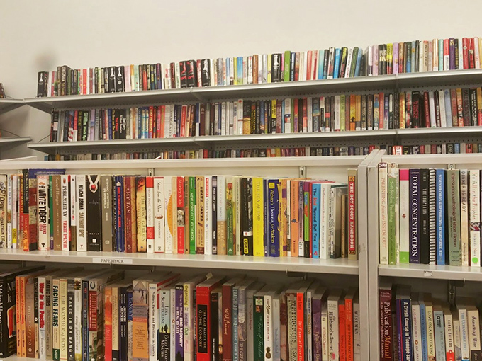 The book section offers literary roulette &ndash; bestsellers rubbing covers with obscure memoirs and cookbooks that once inspired culinary ambitions now passed to new hands.