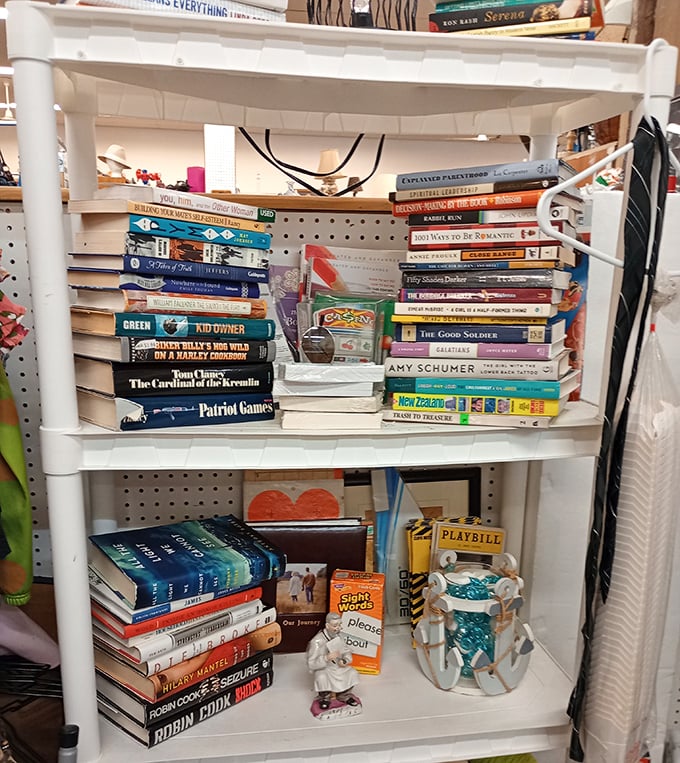 Literary treasures stacked with care&mdash;from bestsellers to obscure titles, each book awaits its next reader's discovery.