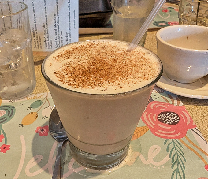 Dessert in a glass. This creamy Brandy Alexander, dusted with nutmeg, offers the perfect sweet finale to a memorable supper club experience.