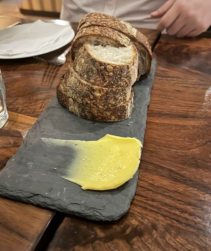 The bread and butter experience that launches a thousand return visits &ndash; house-cultured butter so good you'll question everything you thought you knew.