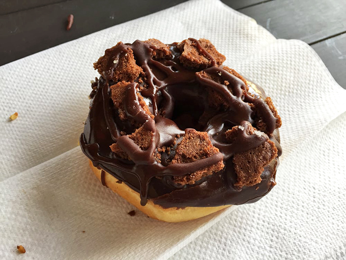 This brownie brittle donut doesn't just cross dessert boundaries&mdash;it demolishes them, creating a chocolate experience that requires a moment of silence.