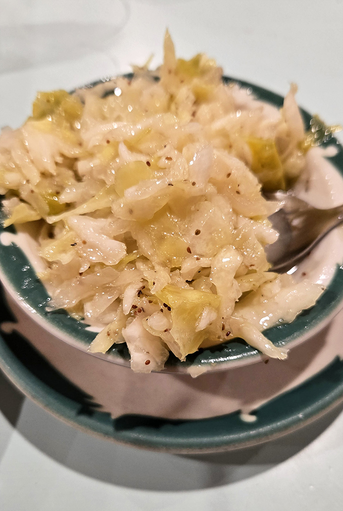 Cabbage prepared with enough pepper and love to make even Brussels sprouts jealous of its popularity.