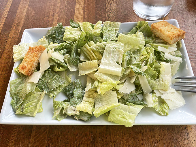 Even the Caesar salad gets the respect it deserves&mdash;crisp romaine, shaved parmesan, and house-made croutons that could convert a committed carnivore.
