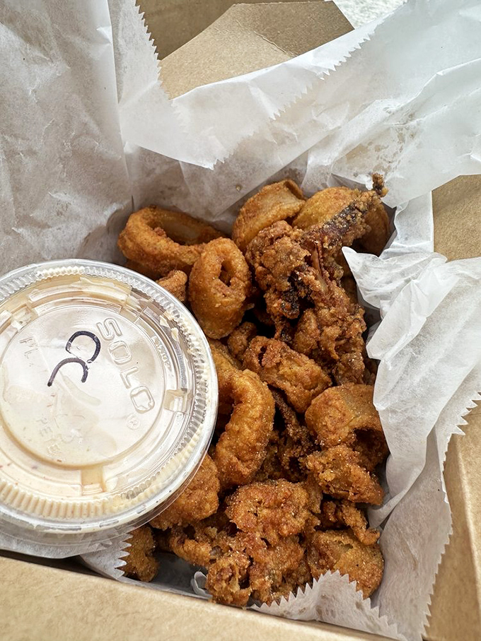 Crispy calamari that would make even the most tentacle-averse diner reconsider their life choices.