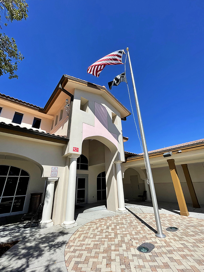The Cape Coral Library flies both Old Glory and the flag of knowledge. One offers freedom, the other shows you how to use it.