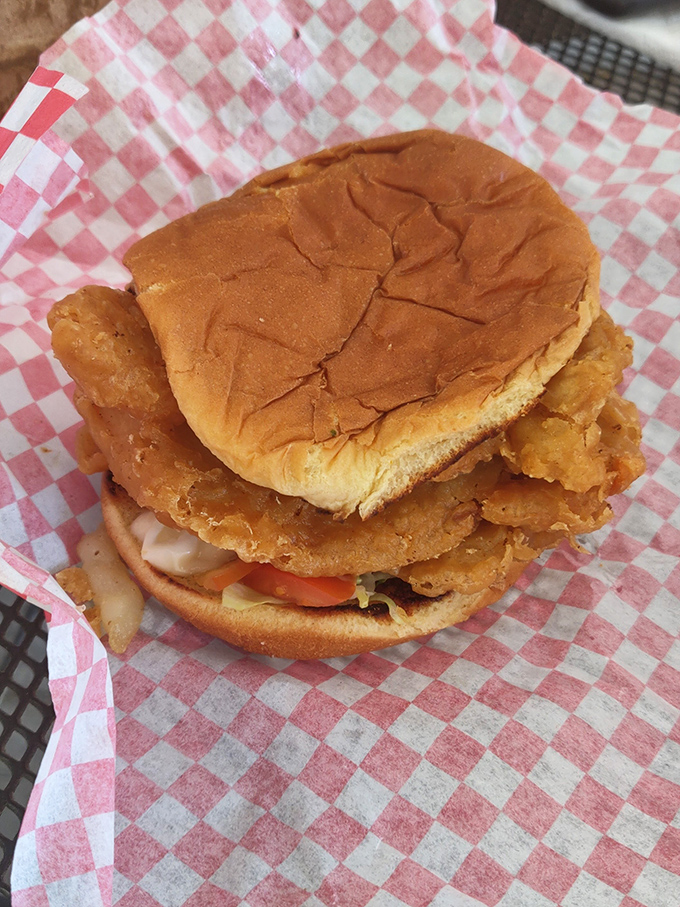 The catfish sandwich &ndash; where crispy meets flaky in a harmonious union that might just make you forget about its pork tenderloin cousin. 