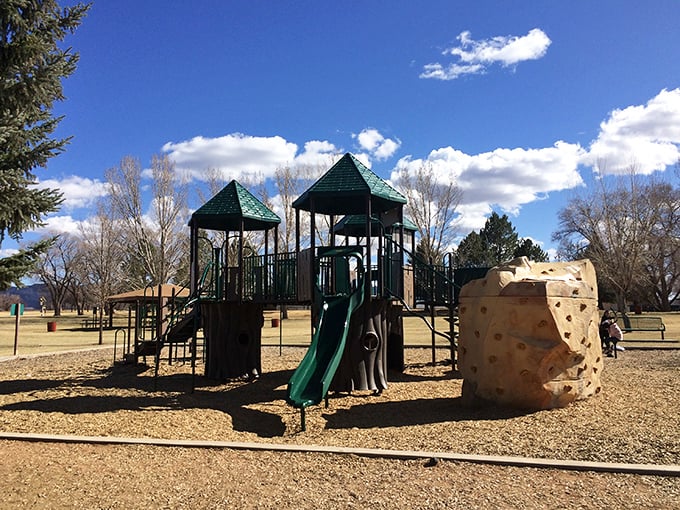 Walking trails with mountain backdrops turn routine exercise into scenic adventures that almost make you forget you're working out.