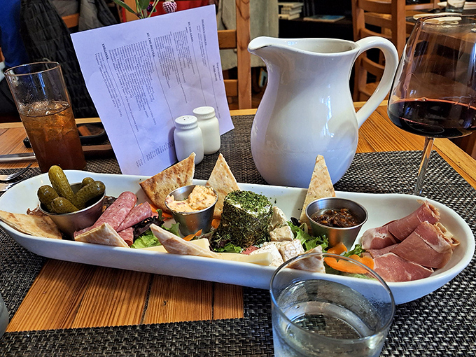 A charcuterie spread that proves small-town Virginia knows how to throw a proper meat-and-cheese party.