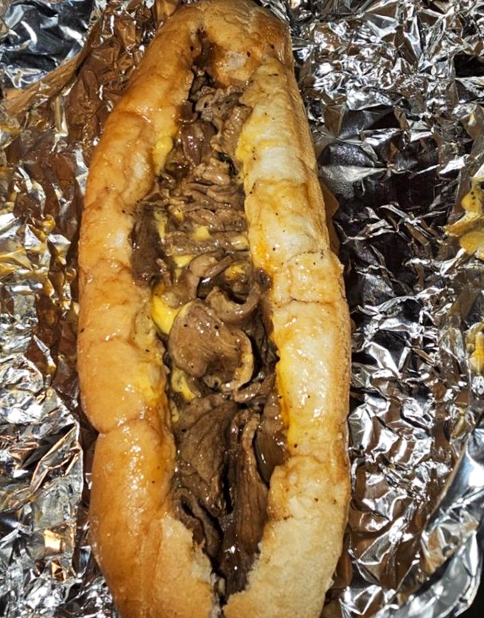 A steak sandwich that puts most steakhouses to shame. The kind of hoagie that requires both hands and several napkins.