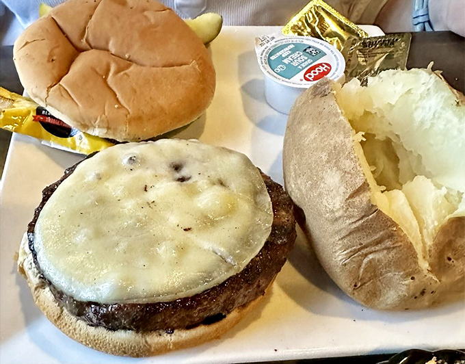 This isn't just a cheeseburger&mdash;it's what happens when steakhouse expertise decides to slum it with ground beef. Glorious rebellion.