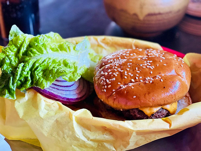 Fresh lettuce and ripe tomatoes proving that sometimes the classics don't need any improving, thank you very much.