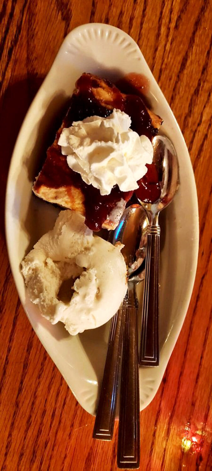 A sweet finale that proves Irish hospitality extends to dessert &ndash; warm bread pudding with berry compote and vanilla ice cream that melts into pure bliss.