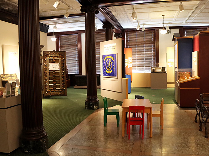 Inside the Chemung Valley History Museum, where the past is preserved with more care than my grandmother's china collection.