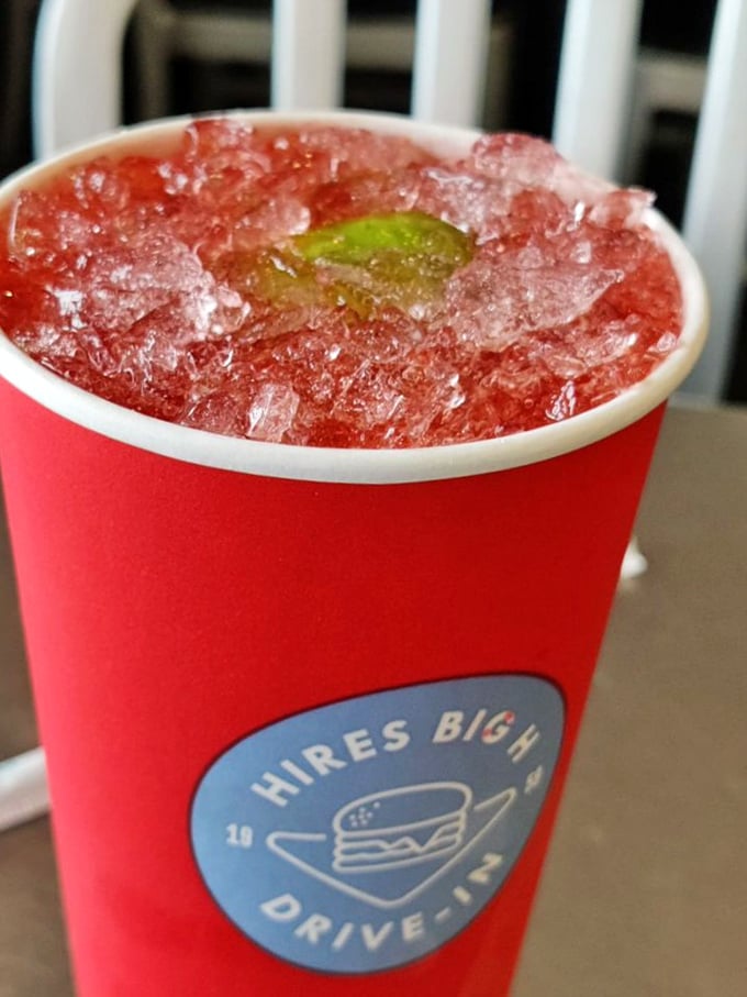 That vibrant cherry limeade brings a splash of color and zing to your meal&mdash;like a little flavor firework in a cup.