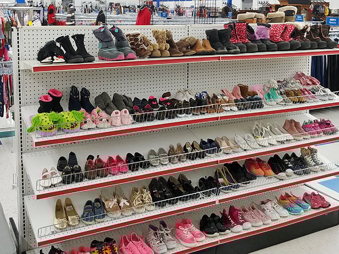 A shoe department that rivals Imelda Marcos's closet. From practical boots to pink sneakers, your next favorite footwear is hiding in plain sight.