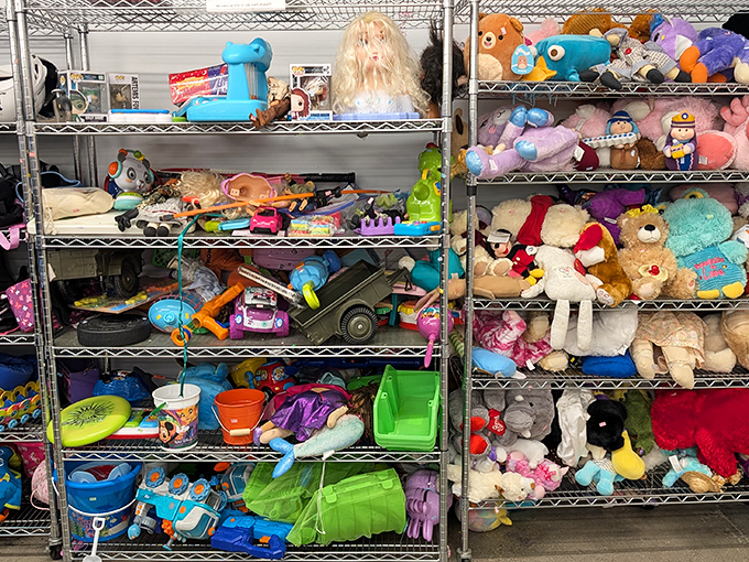 Stuffed animal heaven or toy story purgatory? Either way, these gently-loved friends are ready for second chapters with new children.