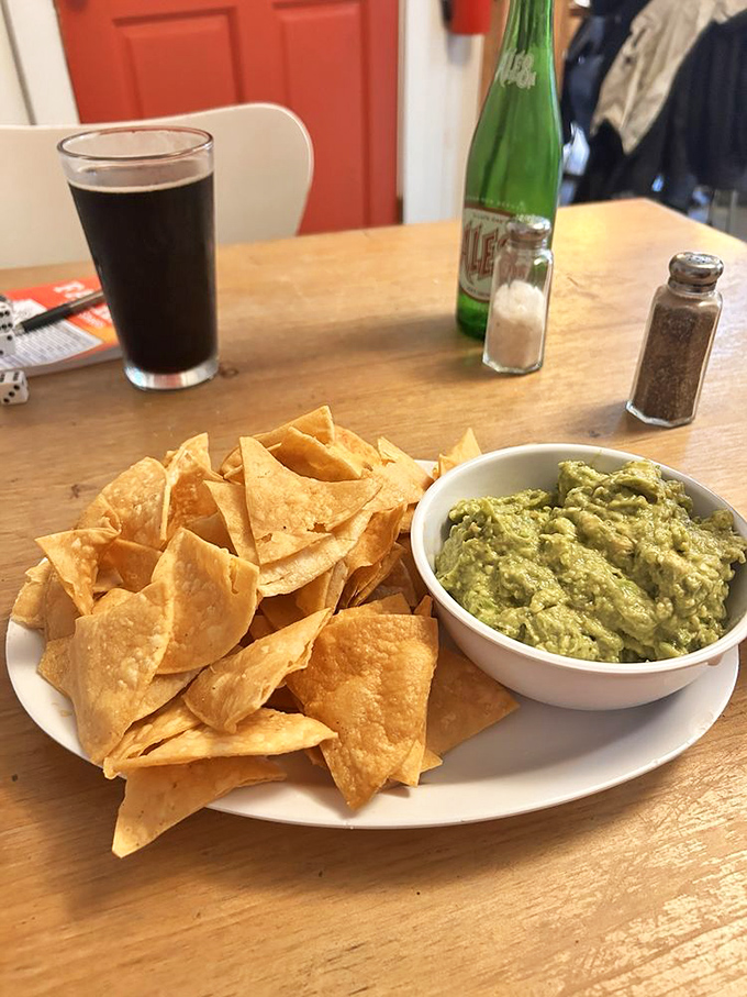 Guacamole so fresh it makes you wonder if there's an avocado tree hiding somewhere in the Kentucky hills.