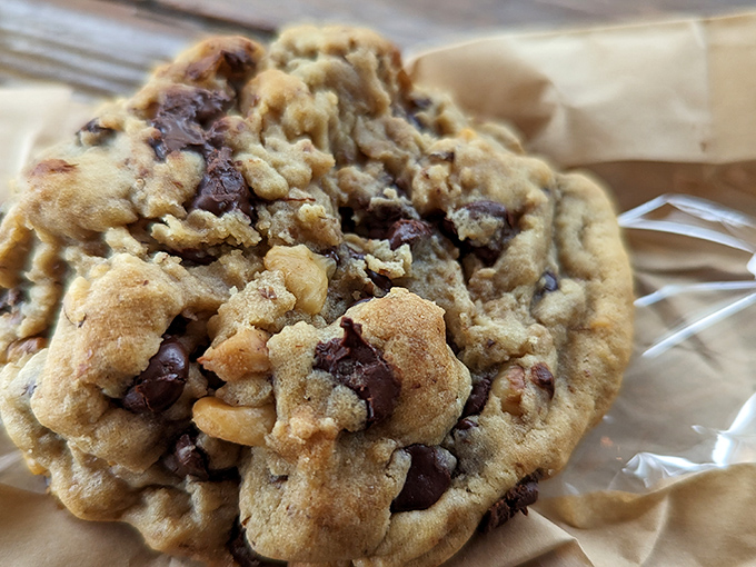 A chocolate chip cookie that understands its role in the barbecue experience &ndash; providing the sweet finale to a savory symphony.