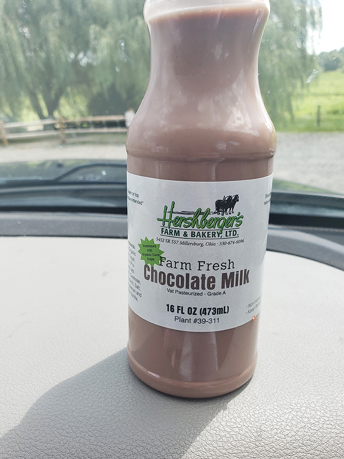 Farm-fresh chocolate milk that makes the store-bought stuff taste like a sad imitation. This bottle contains childhood memories you didn't even know you had.