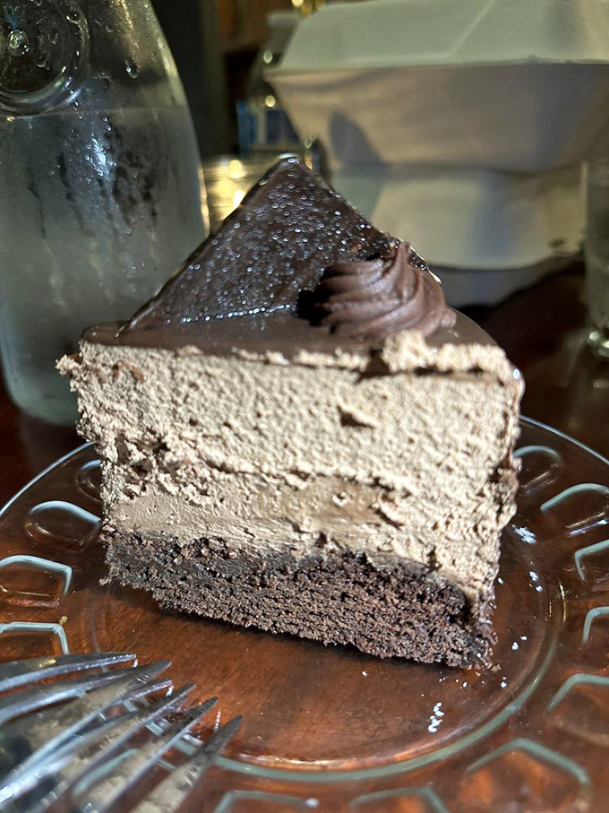 This chocolate cake doesn't just satisfy your sweet tooth &ndash; it throws a party for it. Dense, rich layers that make you close your eyes with each forkful.