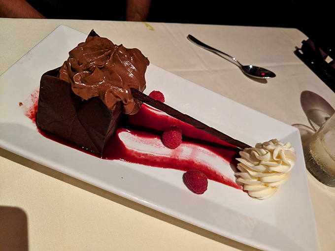 Chocolate cake that doesn't just satisfy your sweet tooth &ndash; it throws a party for it. Those raspberry accents add the perfect tart counterpoint.