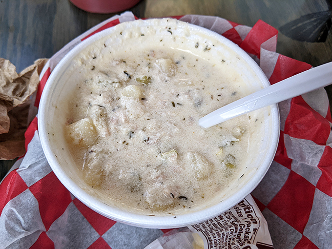 This whitefish chowder isn't just soup&mdash;it's a creamy hug in a bowl, studded with tender chunks of local catch and subtle herbs.