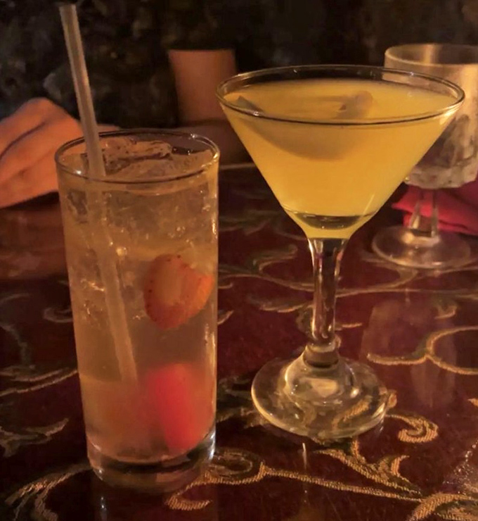 Cocktails that look innocent enough but pack a historical punch—just like the building they're served in. That martini isn't just a drink, it's liquid architecture.