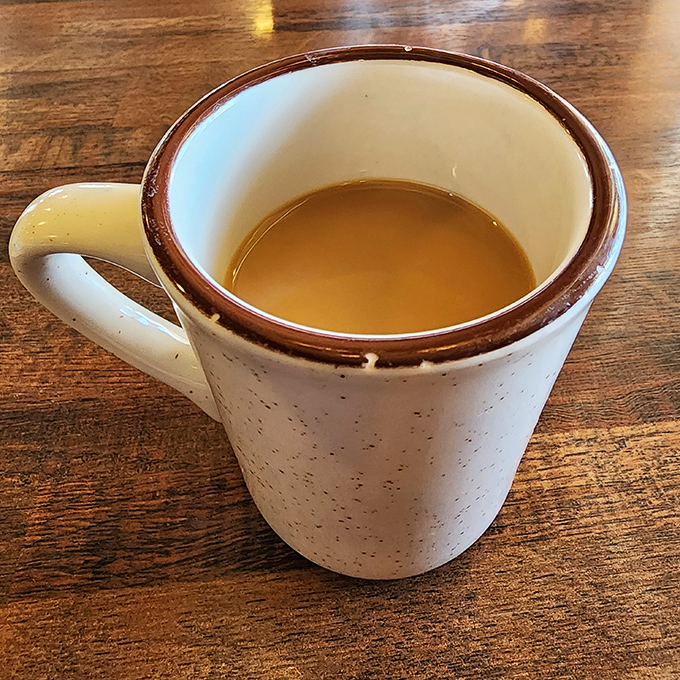 That coffee mug &ndash; thick-walled, no-nonsense &ndash; holds the lifeblood that's fueled Oklahoma conversations since statehood.