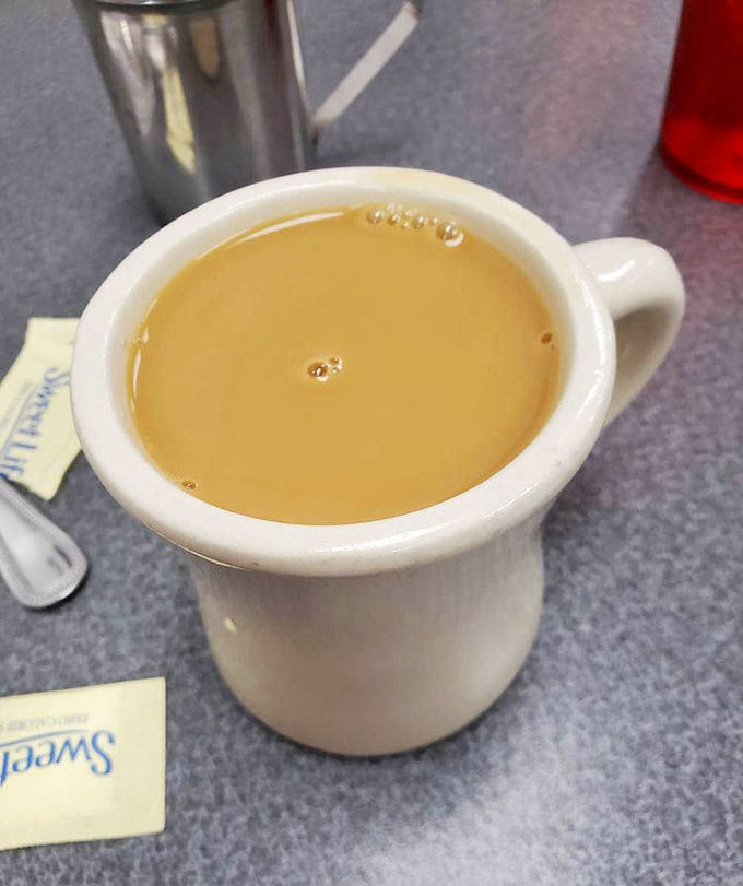 The humble coffee mug contains liquid motivation &ndash; Charleston Roasters brew that fuels conversation and provides the perfect pancake chaser.