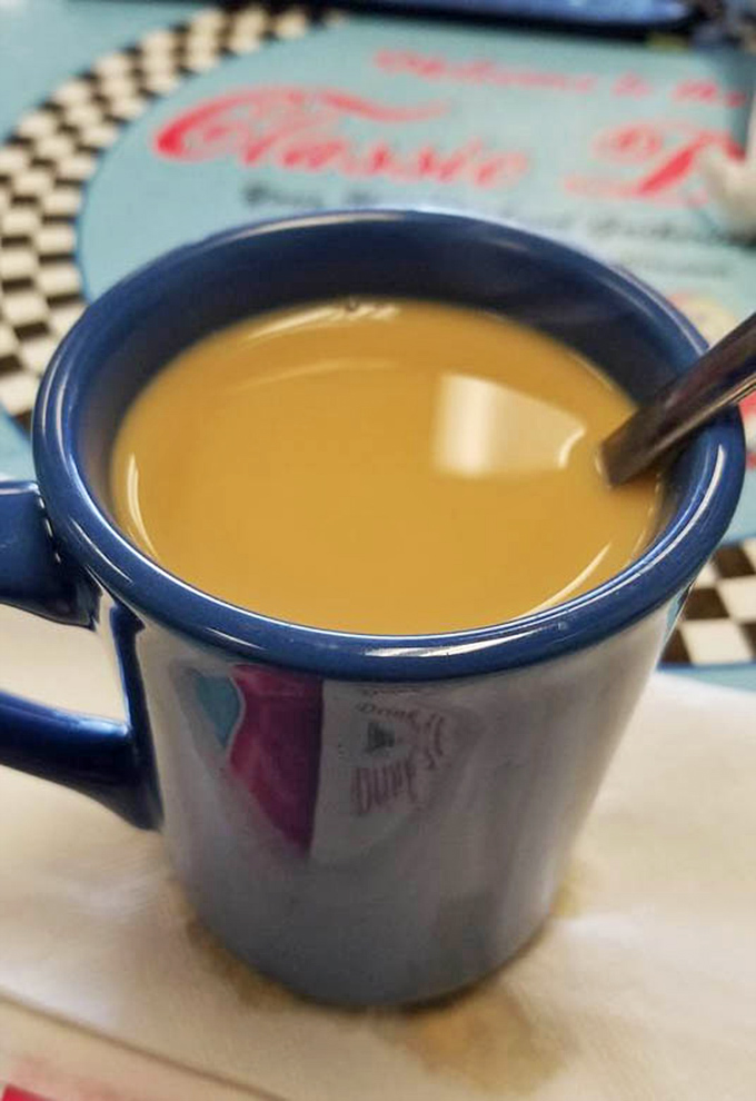 In a world of fancy coffee concoctions, this honest blue mug delivers what Monday mornings have always needed&mdash;reliability in liquid form.