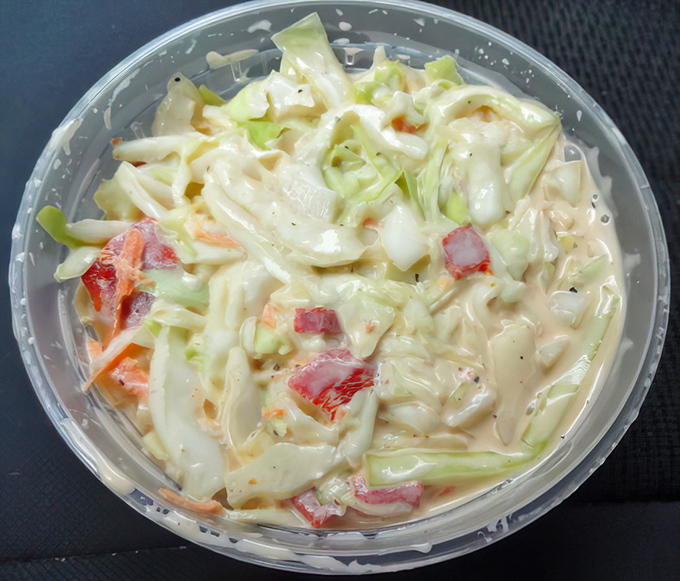 Not just any coleslaw, but the kind that knows its supporting role&mdash;adding crunch and tang to cut through the richness of smoked meats.