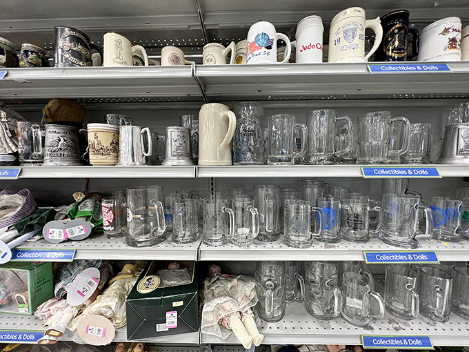 The mug collection rivals any souvenir shop. Each one a memento from someone else's vacation, office, or "World's Best" something-or-other.