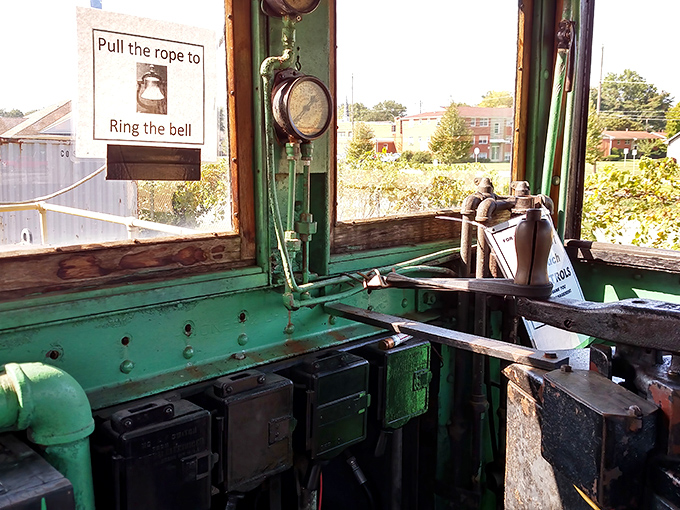 "Pull the rope to ring the bell"&mdash;a simple invitation to experience the tactile thrill of railroad operations.