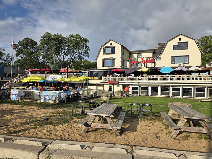 Coral Gables offers waterfront dining where the sand meets your toes and umbrellas provide just enough shade to prevent your beer from getting too warm.