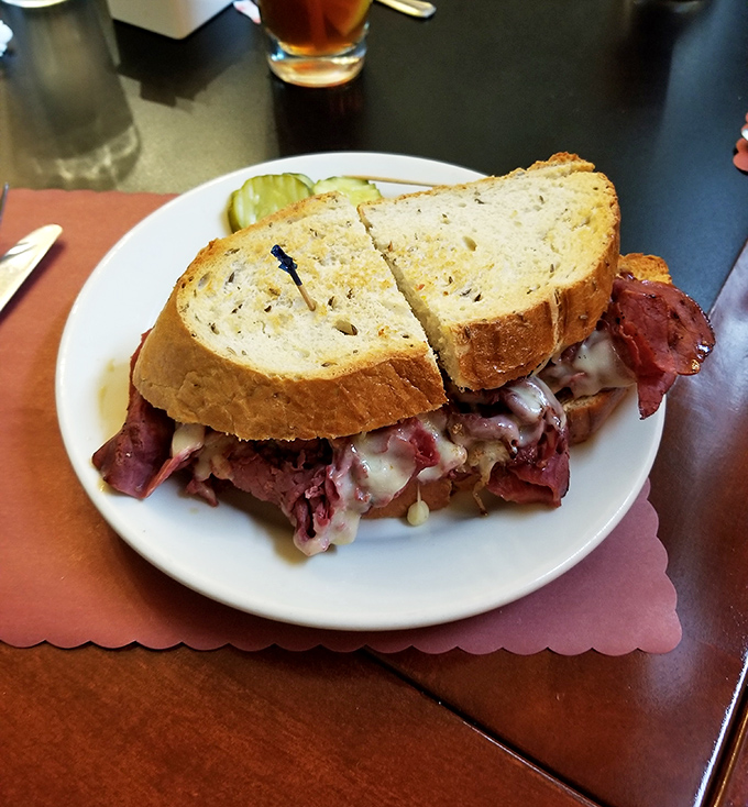 Behold the corned beef sandwich&mdash;meat stacked with such generosity it makes you wonder if they misunderstood the concept of profit margins.