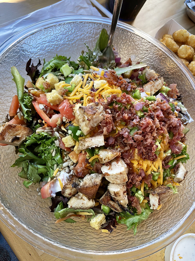 Not just a salad, but a celebration in a bowl. Fresh ingredients proving that Wyoming knows its way around more than just meat.